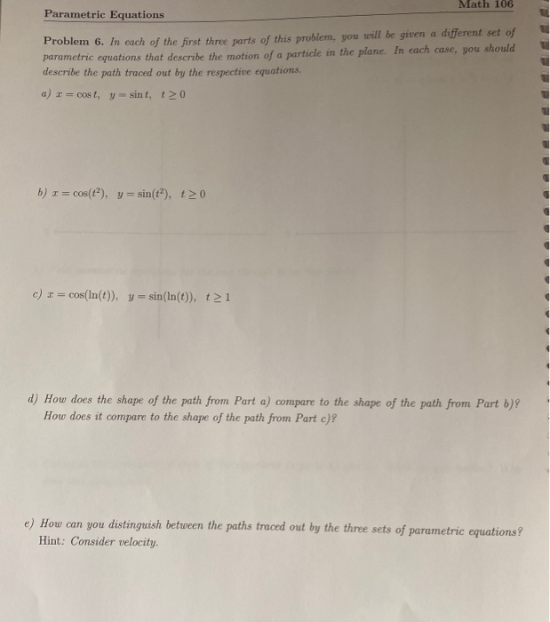 Solved Math 106 Parametric Equations Problem 6 In Each Of Chegg solved-math-106-parametric-equations-problem-6-in-each-of-chegg