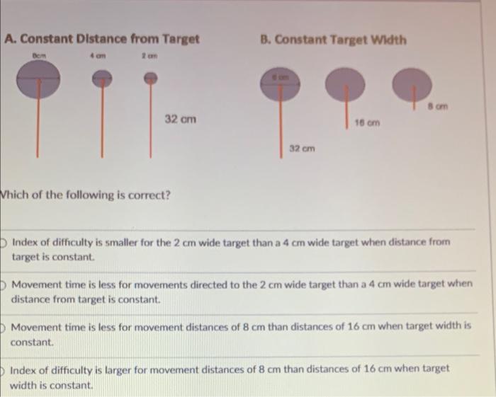 Solved A. Constant Distance from Target B. Constant Target | Chegg.com