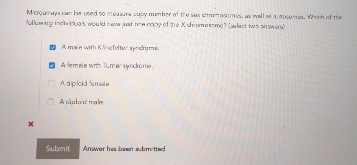 Solved Microarrays can be used to measure copy number of the | Chegg.com