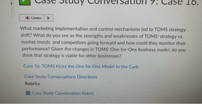 Solved What marketing implementation and control mechanisms | Chegg.com