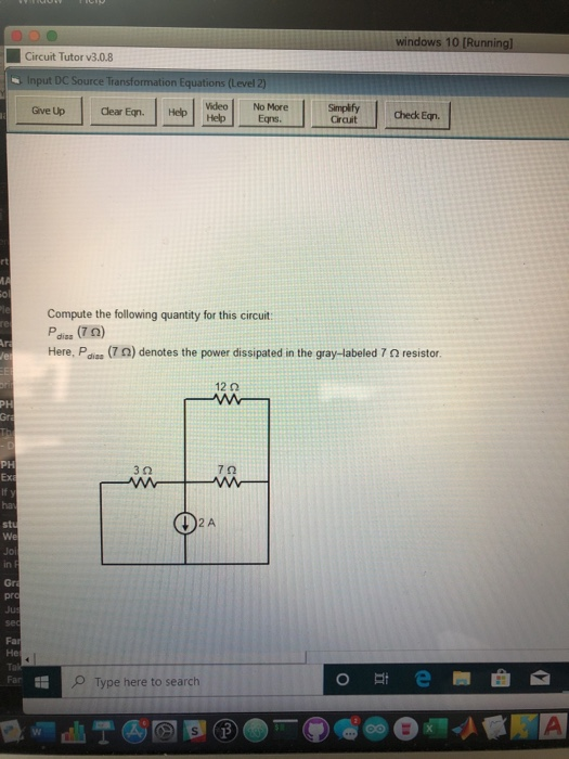 Solved windows 10 [Running] Circuit Tutor v3.0.8 Input DC | Chegg.com
