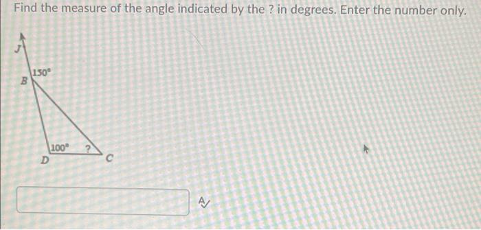Solved Find the measure of the angle indicated by the ? in | Chegg.com