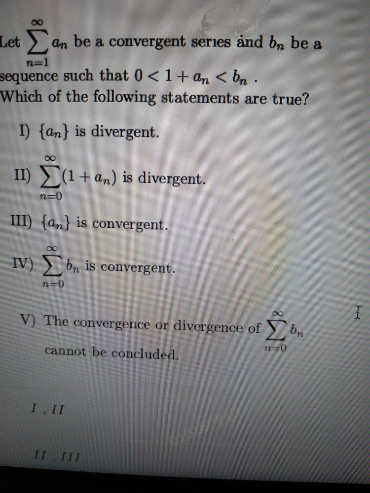 Solved Let Σαν an be a convergent series and on be a n=1 | Chegg.com