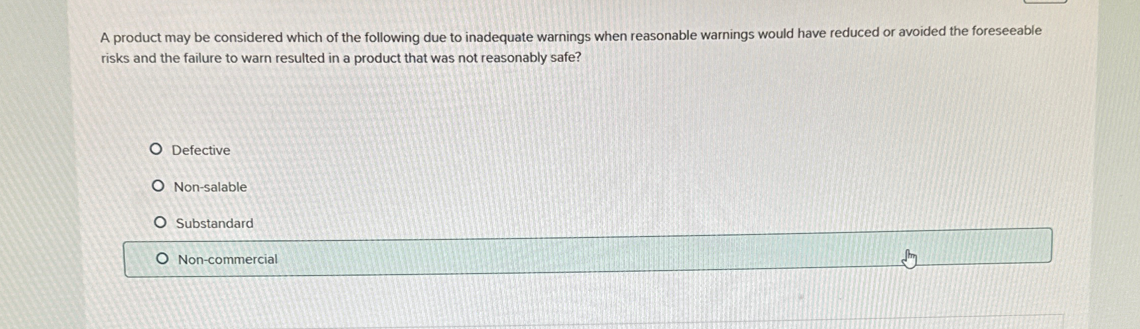 Solved A product may be considered which of the following | Chegg.com