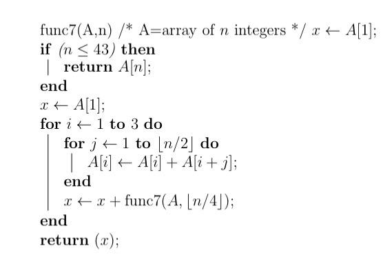 Solved Question 6. Write a recurrence relation describe the | Chegg.com