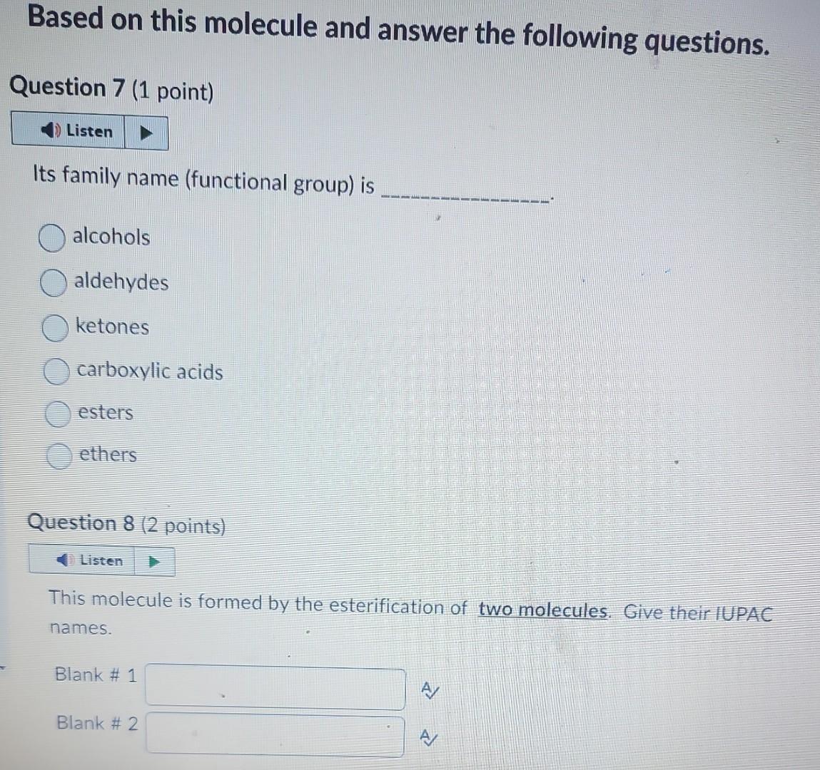 Solved Molecule \#3 (Question 7 - 9) Molecule 3 Based on | Chegg.com