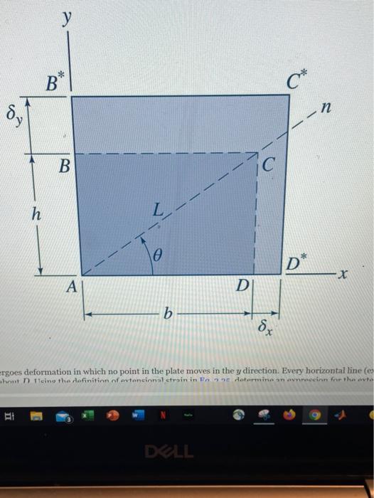 Solved A rectangular plate ABCD with base b and height h is | Chegg.com