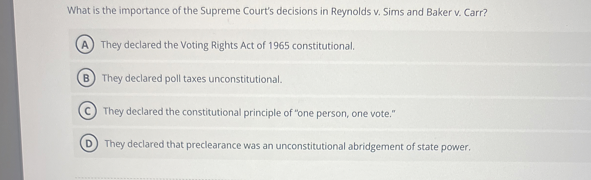 Solved What is the importance of the Supreme Court's | Chegg.com