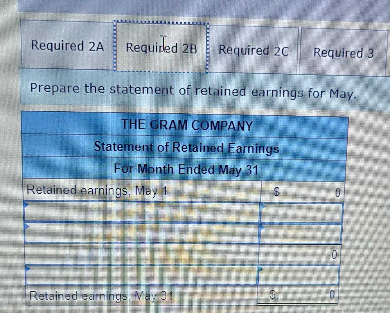 Gabi Gram started The Gram Company, a new business | Chegg.com