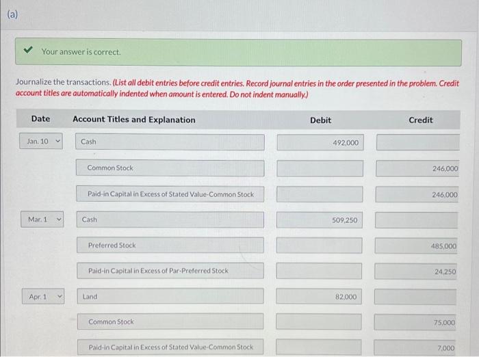 Solved Journalize the transactions. (List all debit entries | Chegg.com