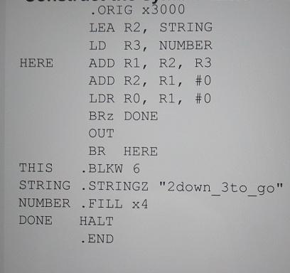 Solved . ﻿ORIG ×3000LEA R2, ﻿STRINGLD R3, ﻿NUMBERHERE ADD | Chegg.com