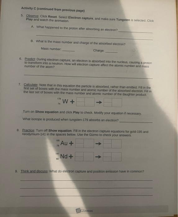 Solved Name: Date: Student Exploration: Nuclear Decay | Chegg.com
