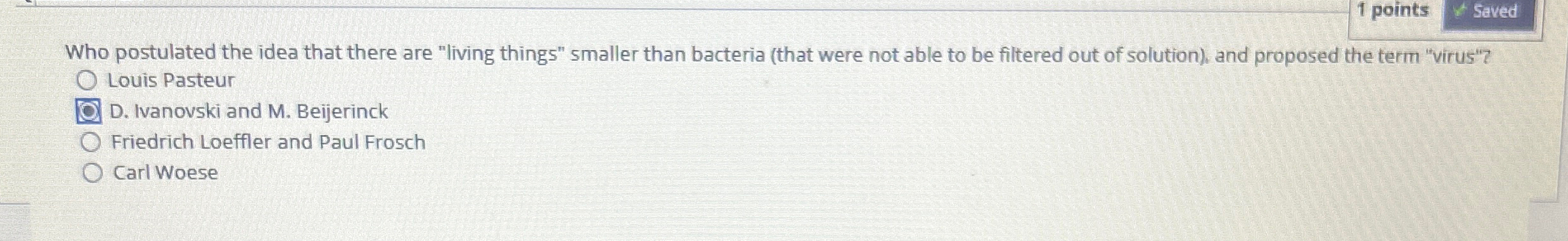 Solved 1 ﻿pointsSavedWho postulated the idea that there are | Chegg.com
