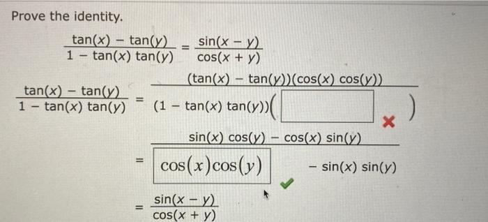 Solved Prove the identity. | Chegg.com