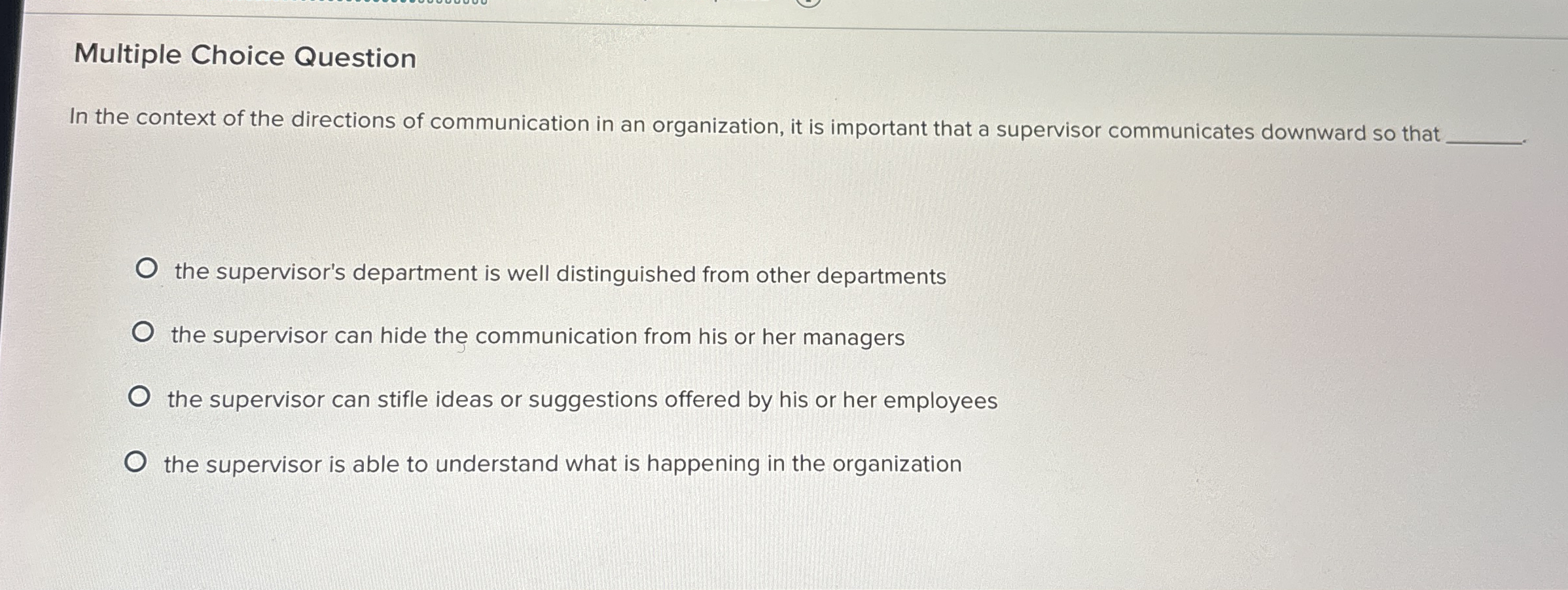 Solved Multiple Choice QuestionIn the context of the | Chegg.com