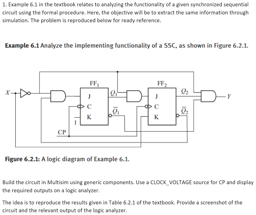 Example 6.1 ﻿in the textbook relates to analyzing the | Chegg.com