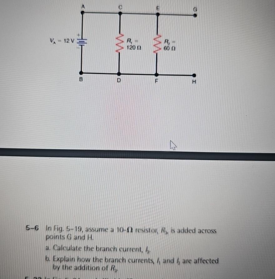 Solved 5-6 ﻿In Fig. 5-19, ﻿assume a 10- Ω ﻿resiston, Rn ﻿is | Chegg.com