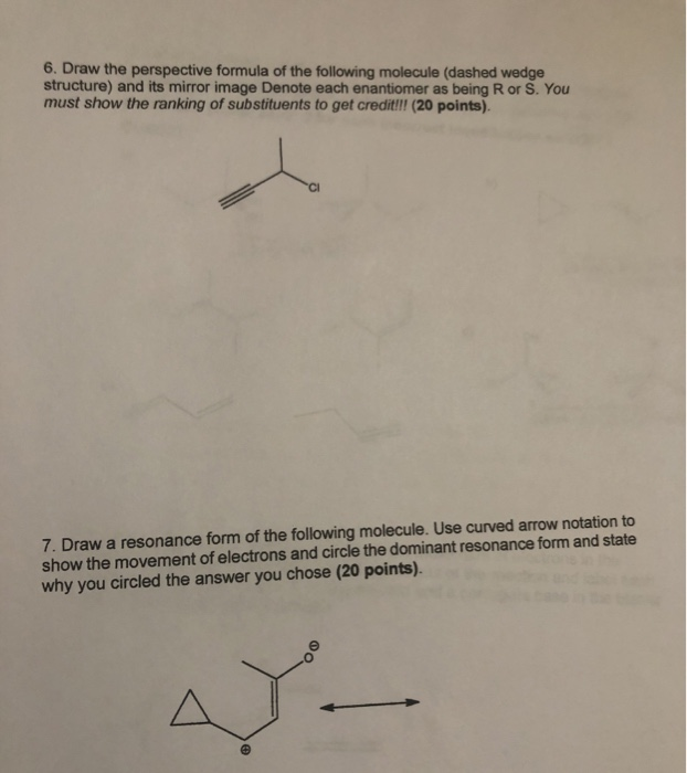 Solved 6. Draw the perspective formula of the following | Chegg.com