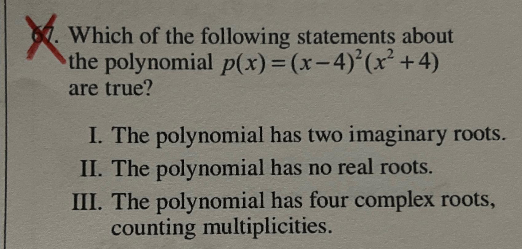 Solved Which of the following statements about the | Chegg.com