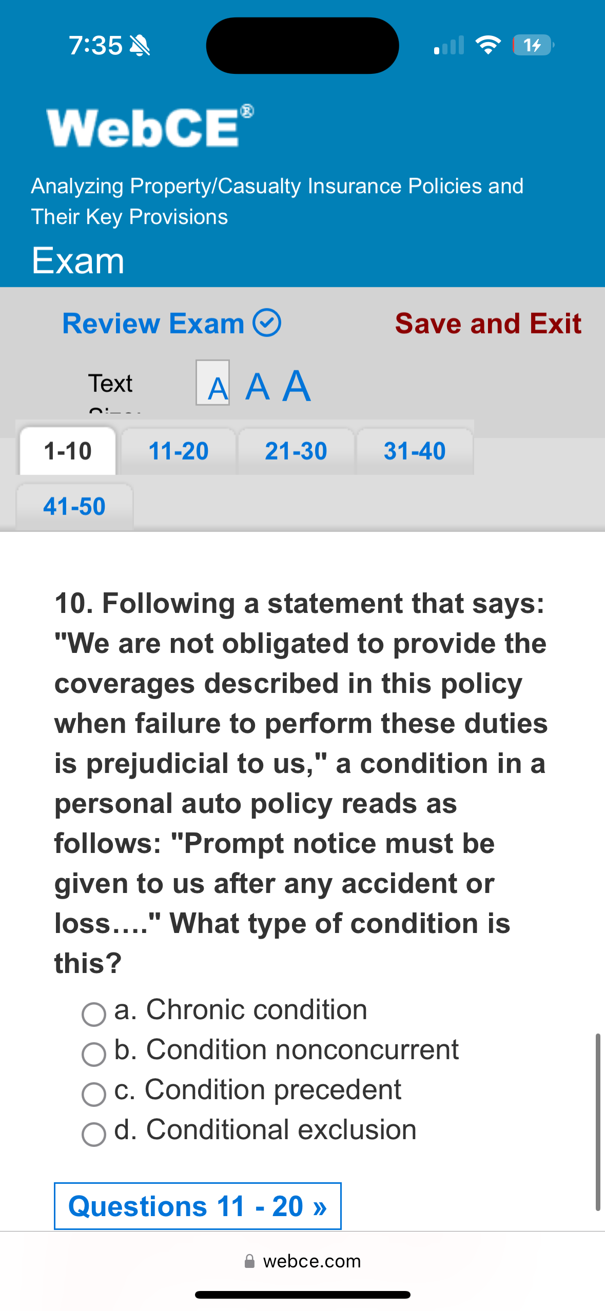 Solved 10. ﻿Following a statement that says: "We are not | Chegg.com