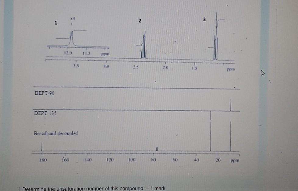 Solved A compound with molecular formula C3H6O2 displays the | Chegg.com