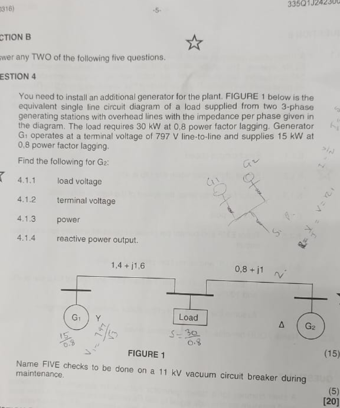 You need to install an additional generator for the | Chegg.com