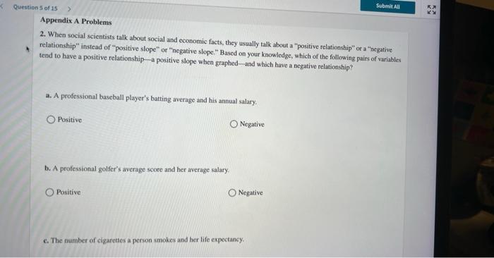 Solved Submit All > Appendix A Problems 2. When social | Chegg.com