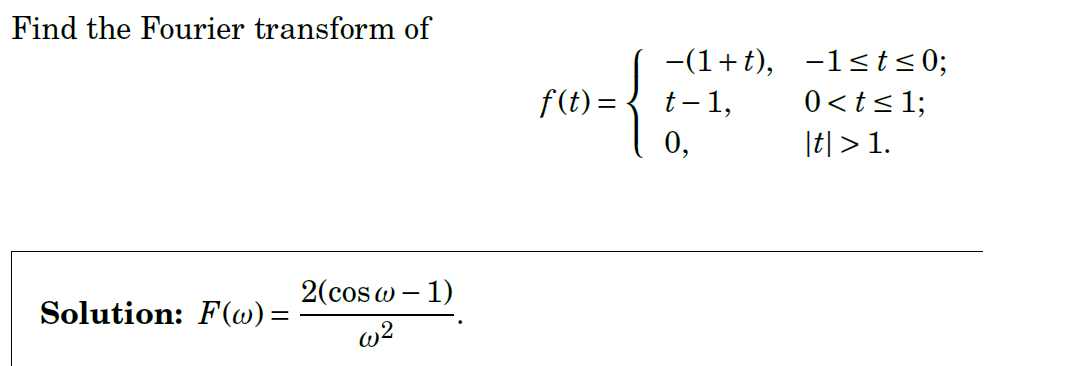 Solved Find the Fourier transform | Chegg.com