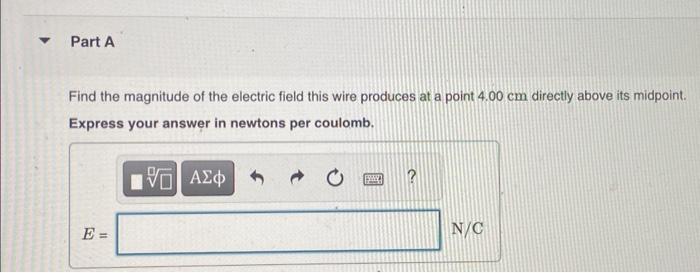 Solved A straight, nonconducting plastic wire 9.00 cm long | Chegg.com