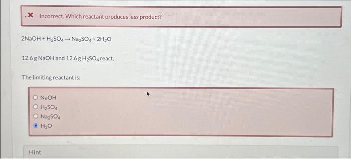 Solved In the following equations, determine which reactant | Chegg.com