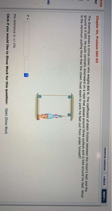 Solved PRINTER VERSION BACK NEXT RCES Chapter 04, Problem | Chegg.com