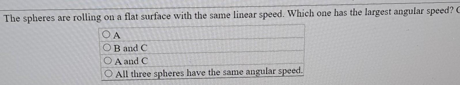 Solved Three uniform spheres are rolling without slipping. | Chegg.com