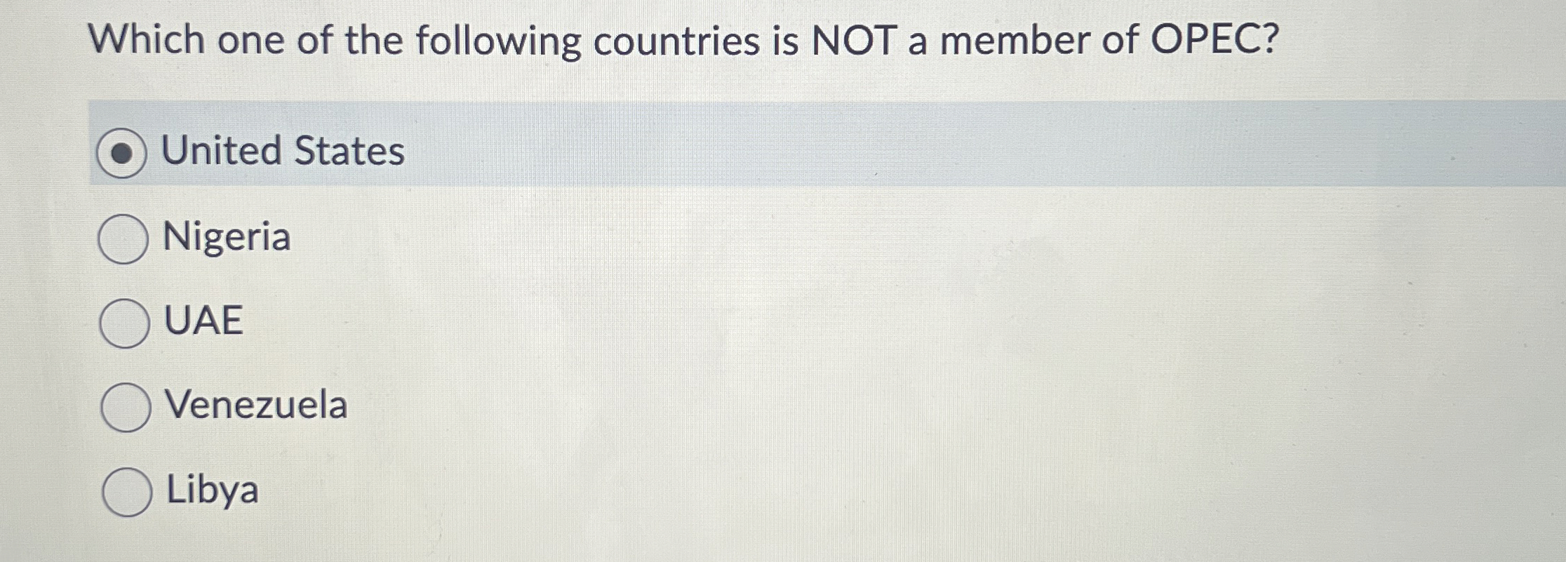 Solved Which one of the following countries is NOT a member | Chegg.com