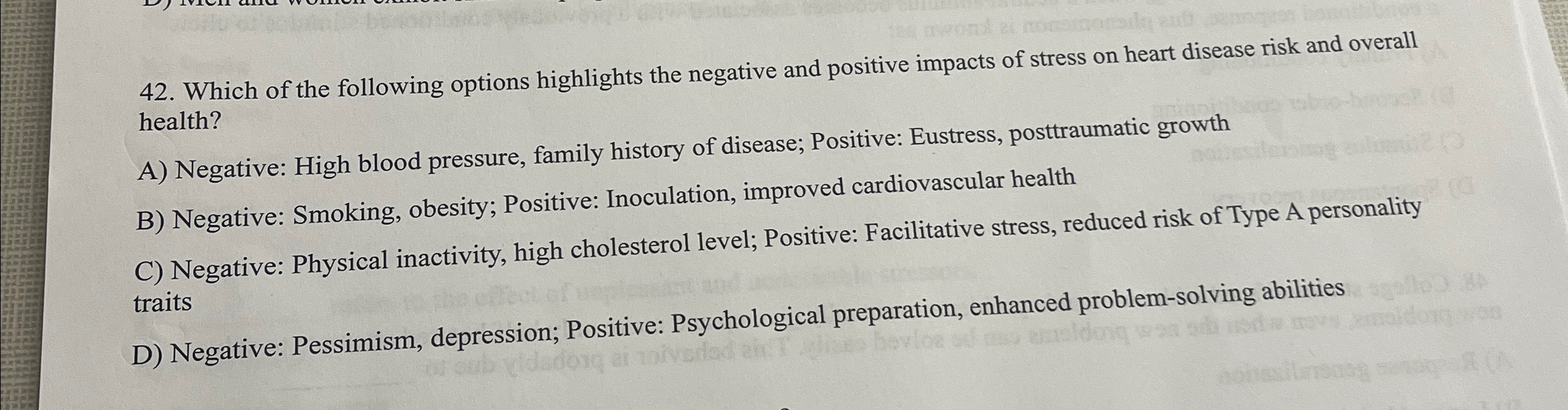 Solved Which of the following options highlights the | Chegg.com