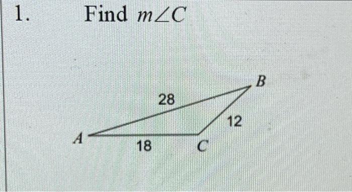 Solved Find m∠C | Chegg.com