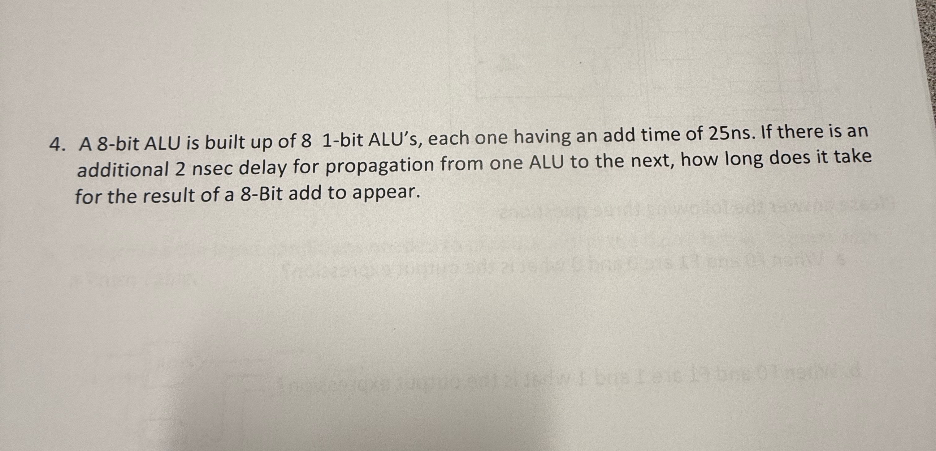 Solved by an EXPERT A 8-bit ALU is built up of 8 1-bit ALU's, each one | Chegg.com