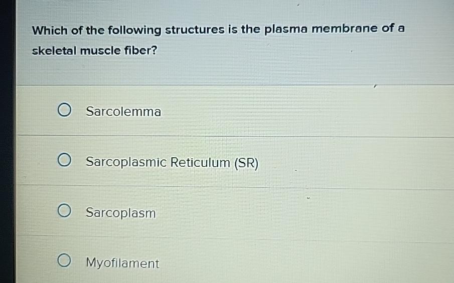 Solved Which of the following structures is the plasma | Chegg.com