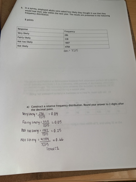 Solved Use the result of part a to construct a relative | Chegg.com