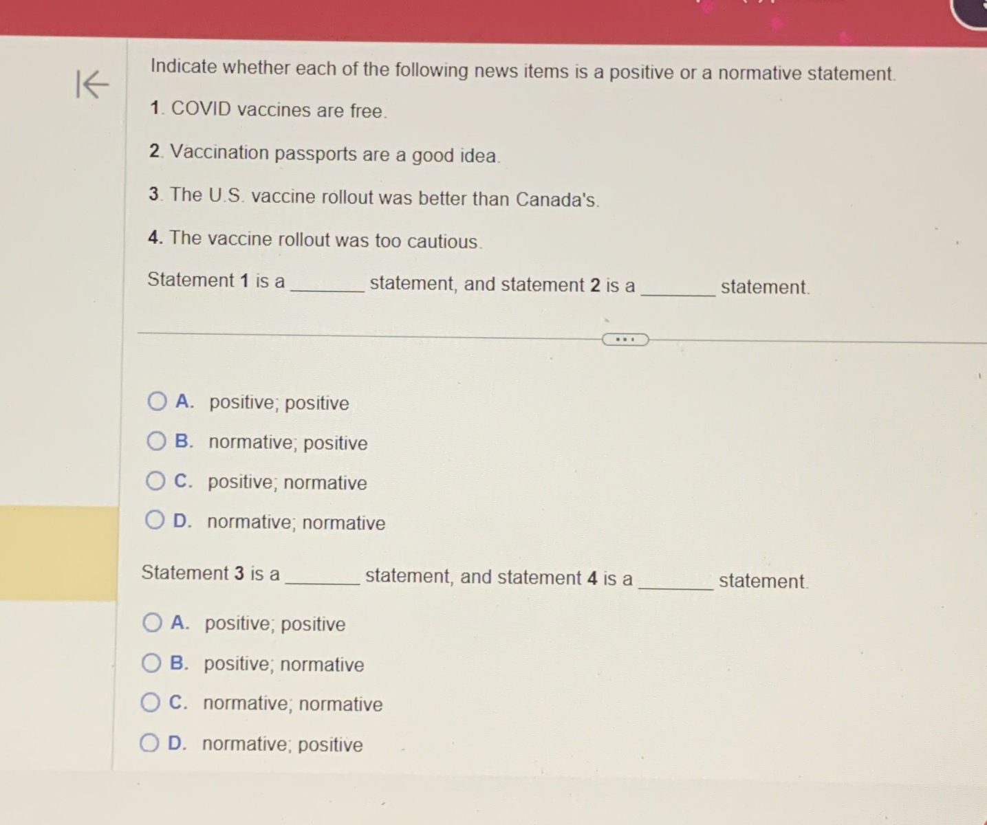 Solved Indicate whether each of the following news items is | Chegg.com