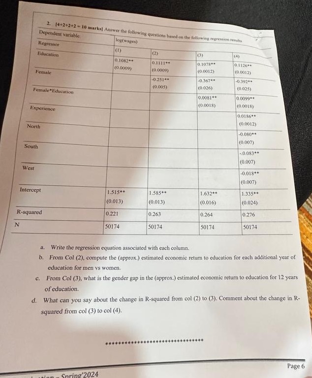 Solved marks) ﻿Answer the following queltions based on the | Chegg.com