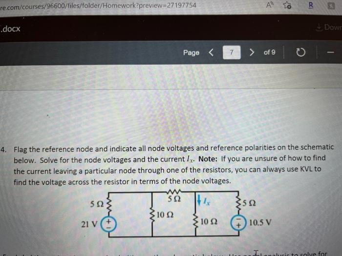 Solved Flag the reference node and indicate all node | Chegg.com