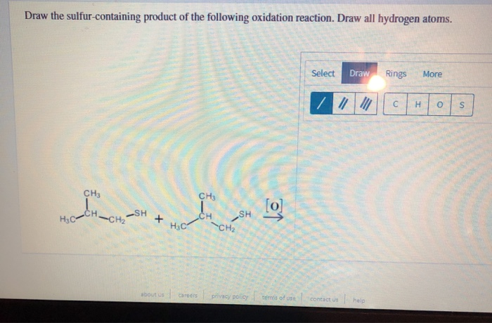 Solved Draw the sulfur-containing product of the following | Chegg.com