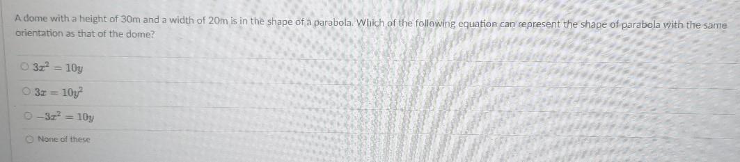 Solved In solving word problems involving ellipses, the most | Chegg.com