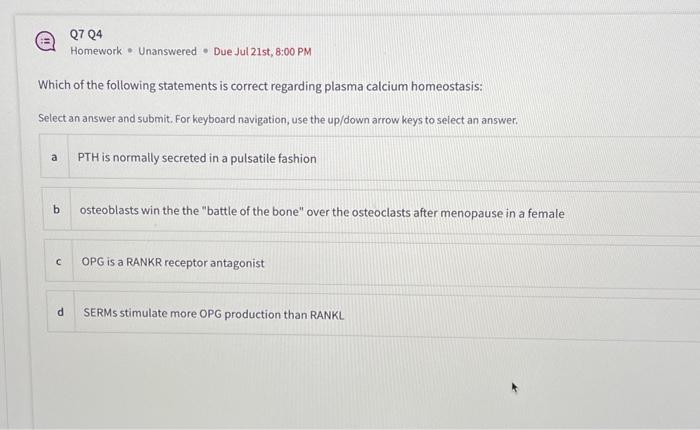 Solved Q7 Q4 Homework - Unanswered - Due Jul 21st, 8:00 PM | Chegg.com