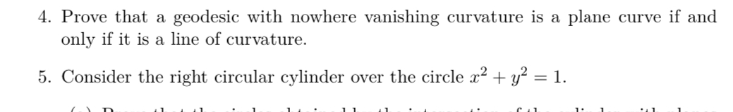 Solved Prove that a geodesic with nowhere vanishing | Chegg.com