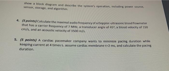 Solved show a block diagram and describe the system's | Chegg.com