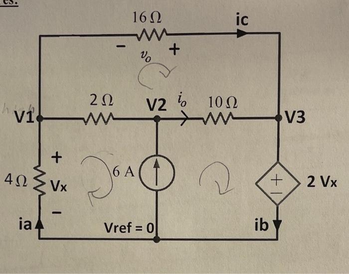 Solved Nodal analysis | Chegg.com