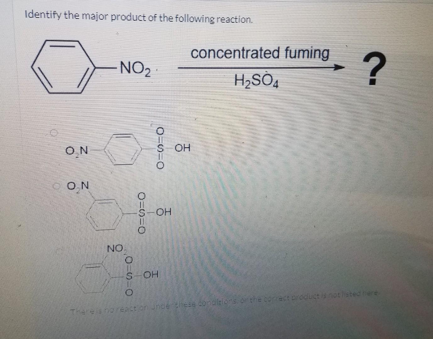 Solved Identify the major product of the following reaction. | Chegg.com