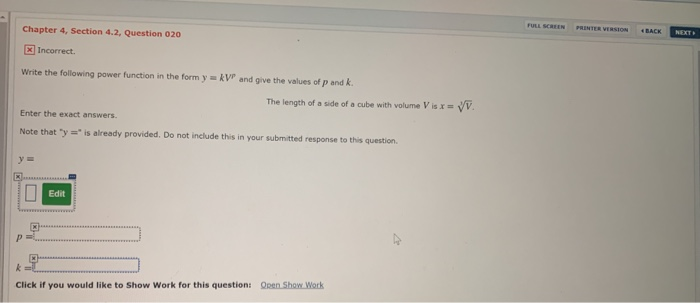 Solved FULL SCREEN PRINTER VERSION BACK NEXT Chapter 4, | Chegg.com