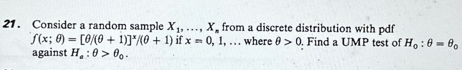 Solved Consider a random sample x1,dots,xn ﻿from a discrete | Chegg.com